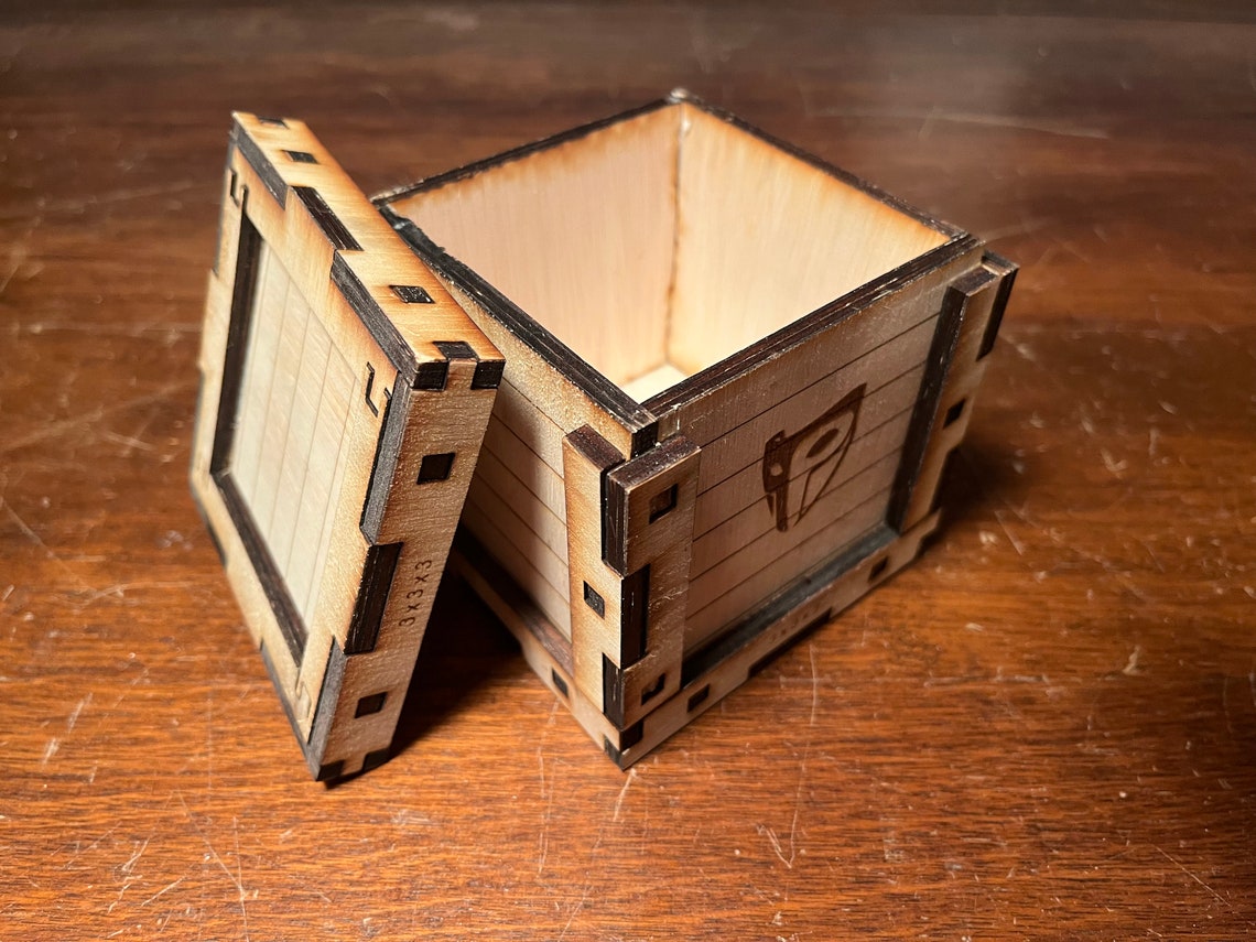 Mini Cube Crate - Size 3 X 3 X 3 Inches - Handcrafted - Customizable - Etsy