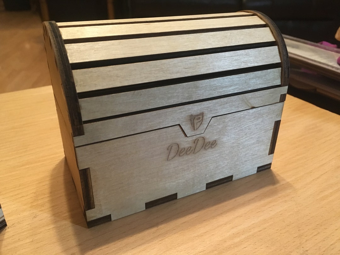 Wooden Treasure Chest - Handcrafted - Customizable - Etsy