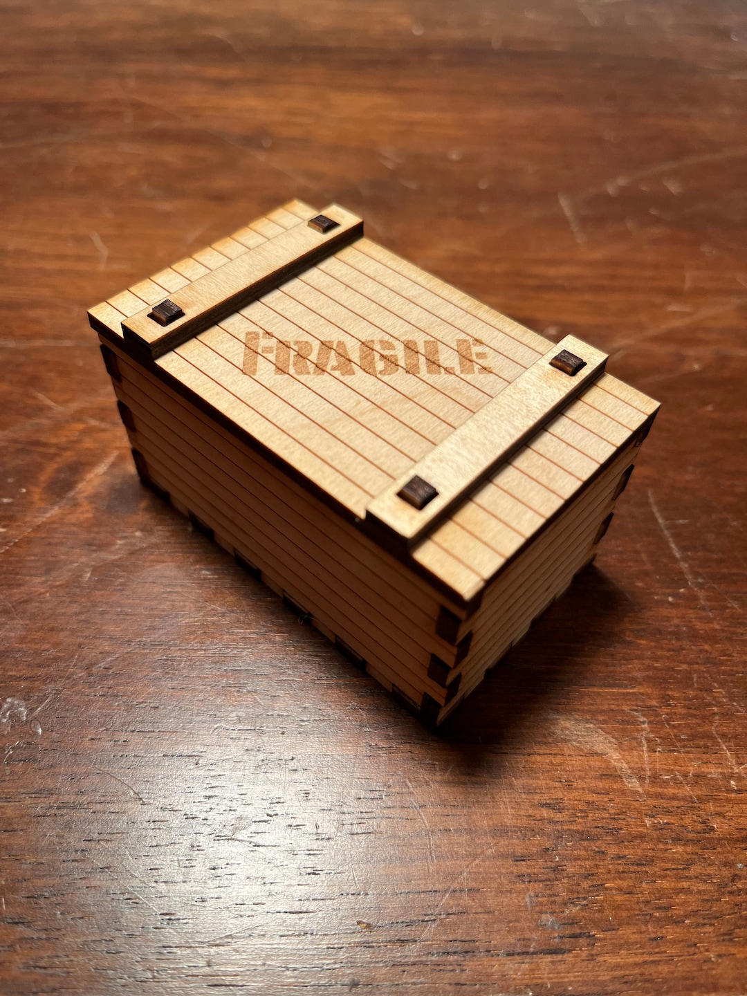 Miniature Shipping Crate - Size 3 X 1.5 X 1.5 Inches - Handcrafted ...