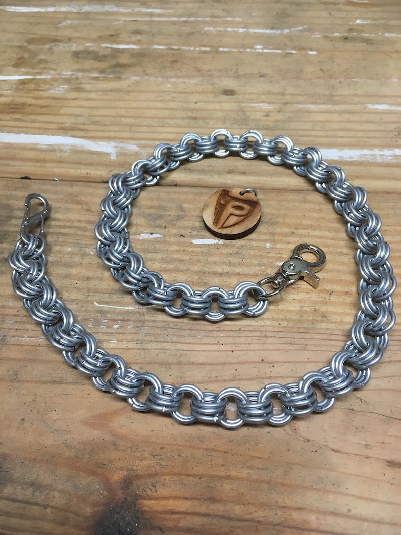 1 Basic Weave Handcrafted Chainmail Wallet Chain 2 - Etsy