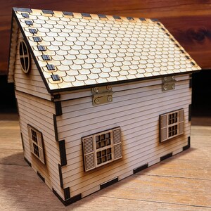 Wooden House Box - 8x5 - Handcrafted - Customizable - Etsy