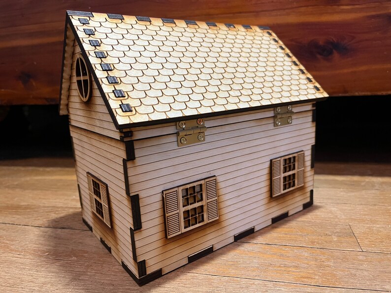 Wooden House Box - 8x5 - Handcrafted - Customizable - Etsy