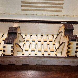 1/3rd Scale M1 Garand Display Crate - Customizable - Adjustable Display ...