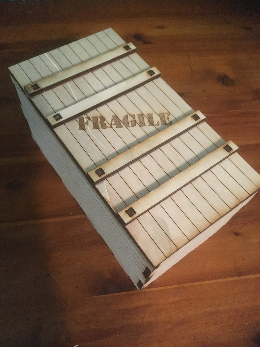 Miniature Shipping Crate - Size 8 X 4 X 4 Inches - Handcrafted ...
