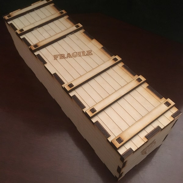 Laser Cut Shipping Box - Etsy