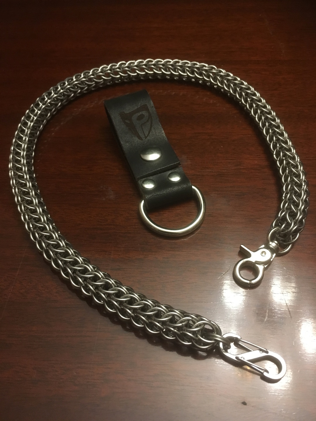 19 - Hilt Chain - Stainless - Chainmail Wallet Chain - Handcrafted - 2 ...