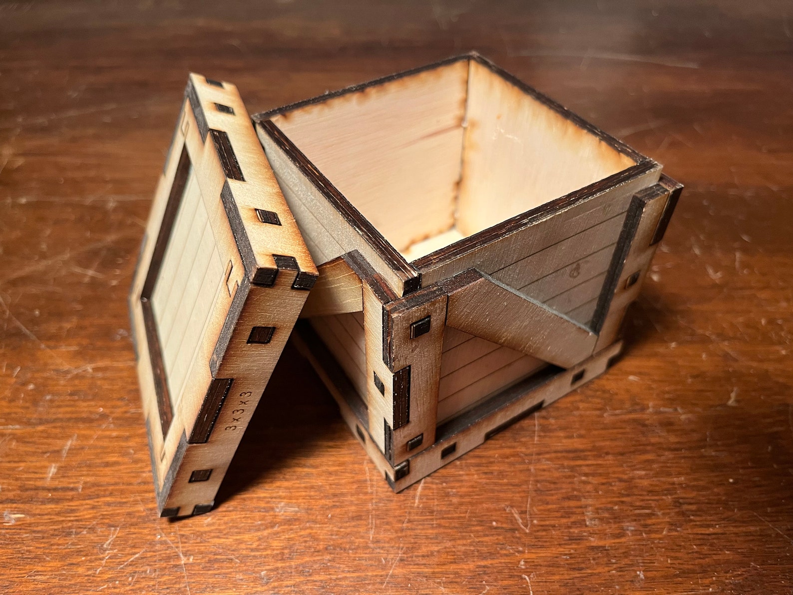 Mini Cube Crate - Size 3 X 3 X 3 Inches - Handcrafted - Customizable - Etsy