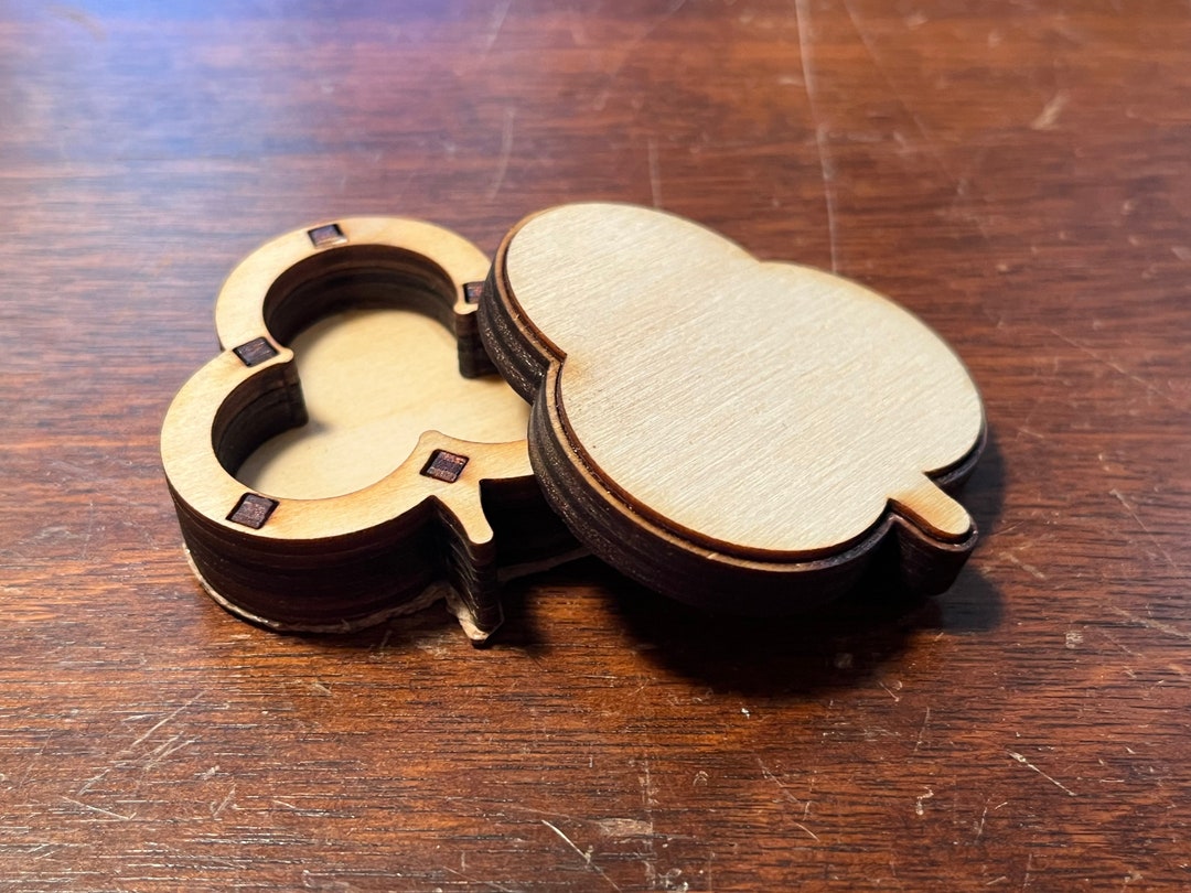 Mini Shamrock Box - Handcrafted - Customizable - Laser Cut - Etsy