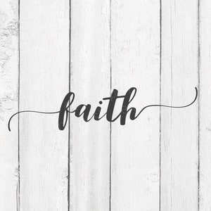 Faith SVG Faith Clipart Faith DXF Decoration SVG Faith Cut File Faith ...