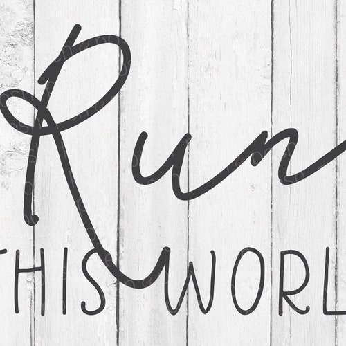 Run SVG Run With Purpose 1 Corinthians 9:26 Bible Verse | Etsy