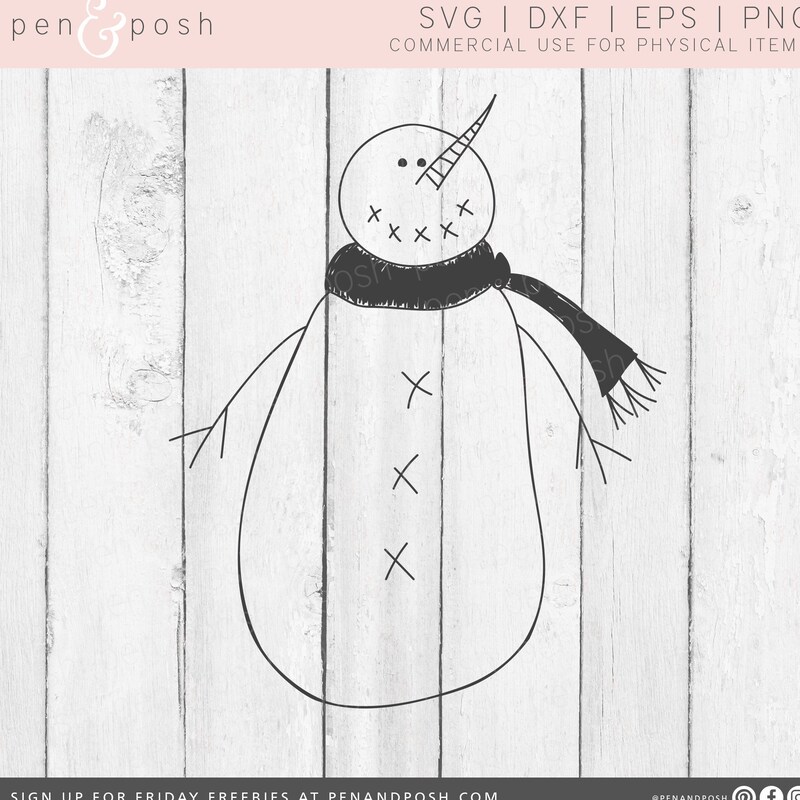 Primitive Winter Clipart - Etsy