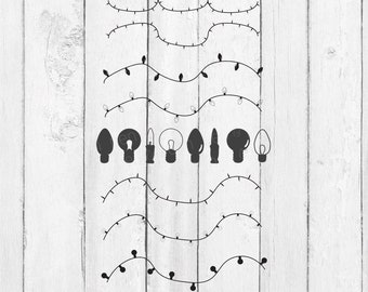 String lights svg | Etsy