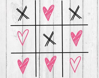 Heart Tic Tac Toe | Etsy