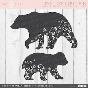Christmas SVG - Winter SVG - Bear SVG - Winter Svg Files - Holiday Svg ...