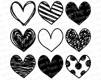 Distressed heart | Etsy