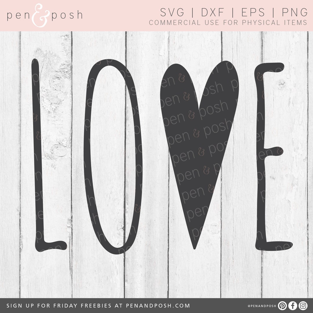 Love SVG - Love Clipart - Love Heart SVG - Valentine's Day SVG - Love ...