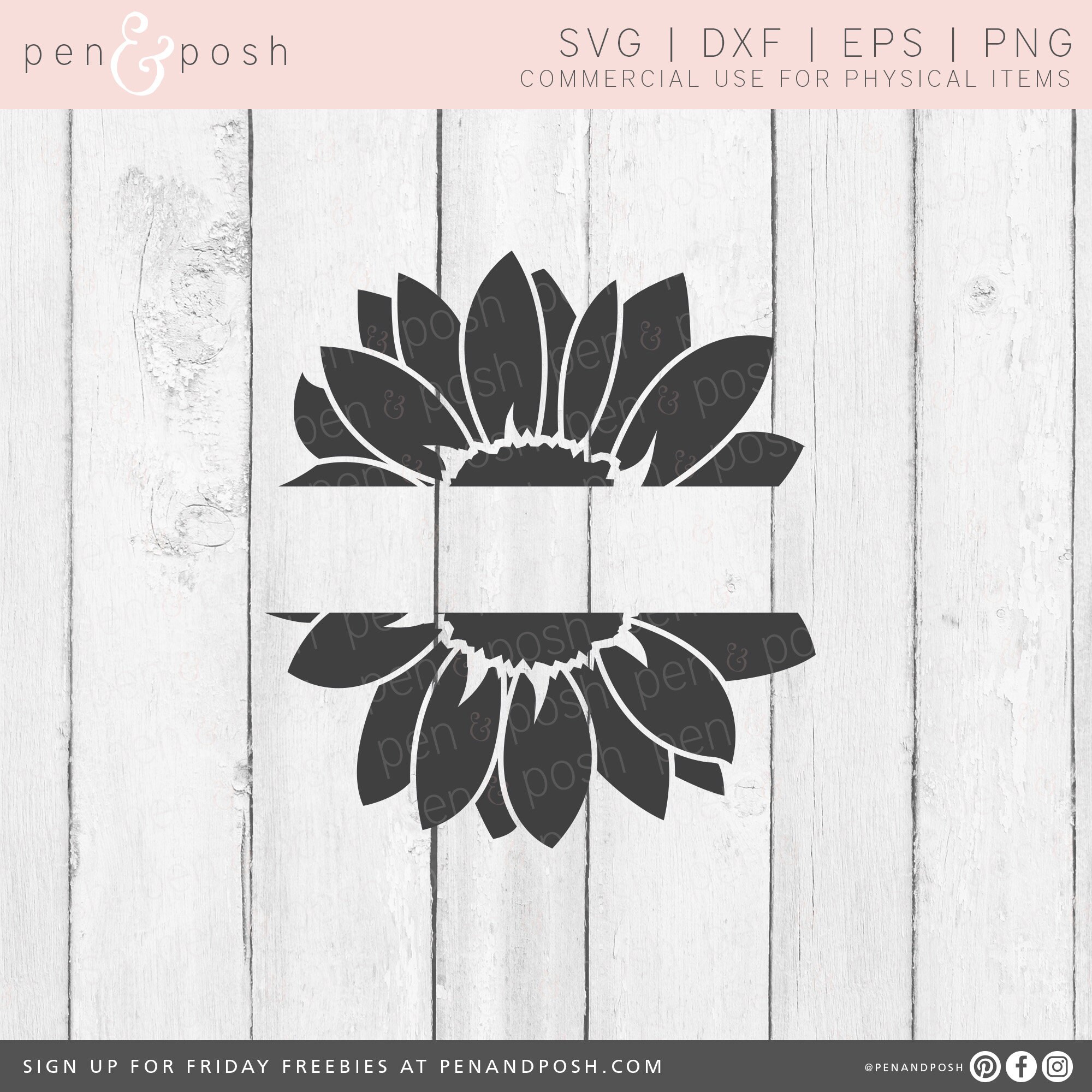 Sunflower Monogram SVG - Monogram SVG - Sunflower SVG - Sunflower ...