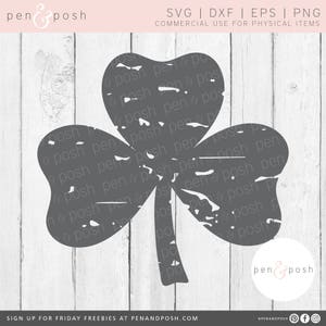 Shamrock SVG Clover SVG SVG Bundle Distressed Four Leaf Clover Svg ...