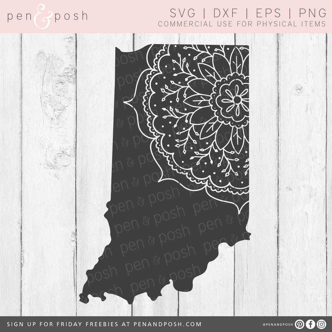 Indiana State SVG - Indiana Svg -indiana- Indiana Cut File - Indiana ...