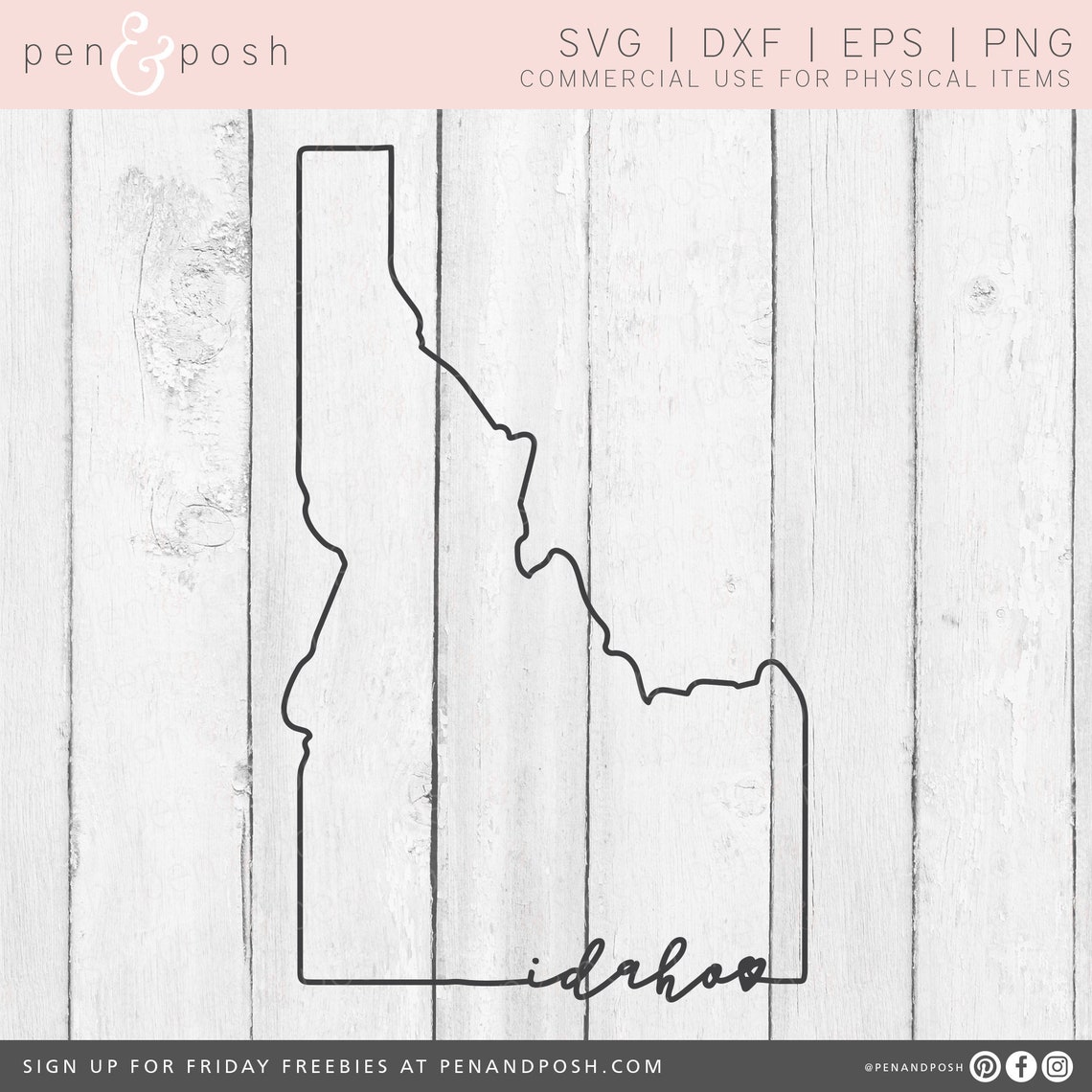 Idaho Love SVG Idaho State SVG Idaho SVG Idaho Home Svg - Etsy