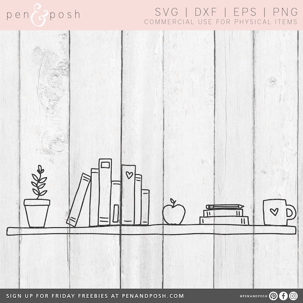 Library Shelf Book Stencils - Etsy