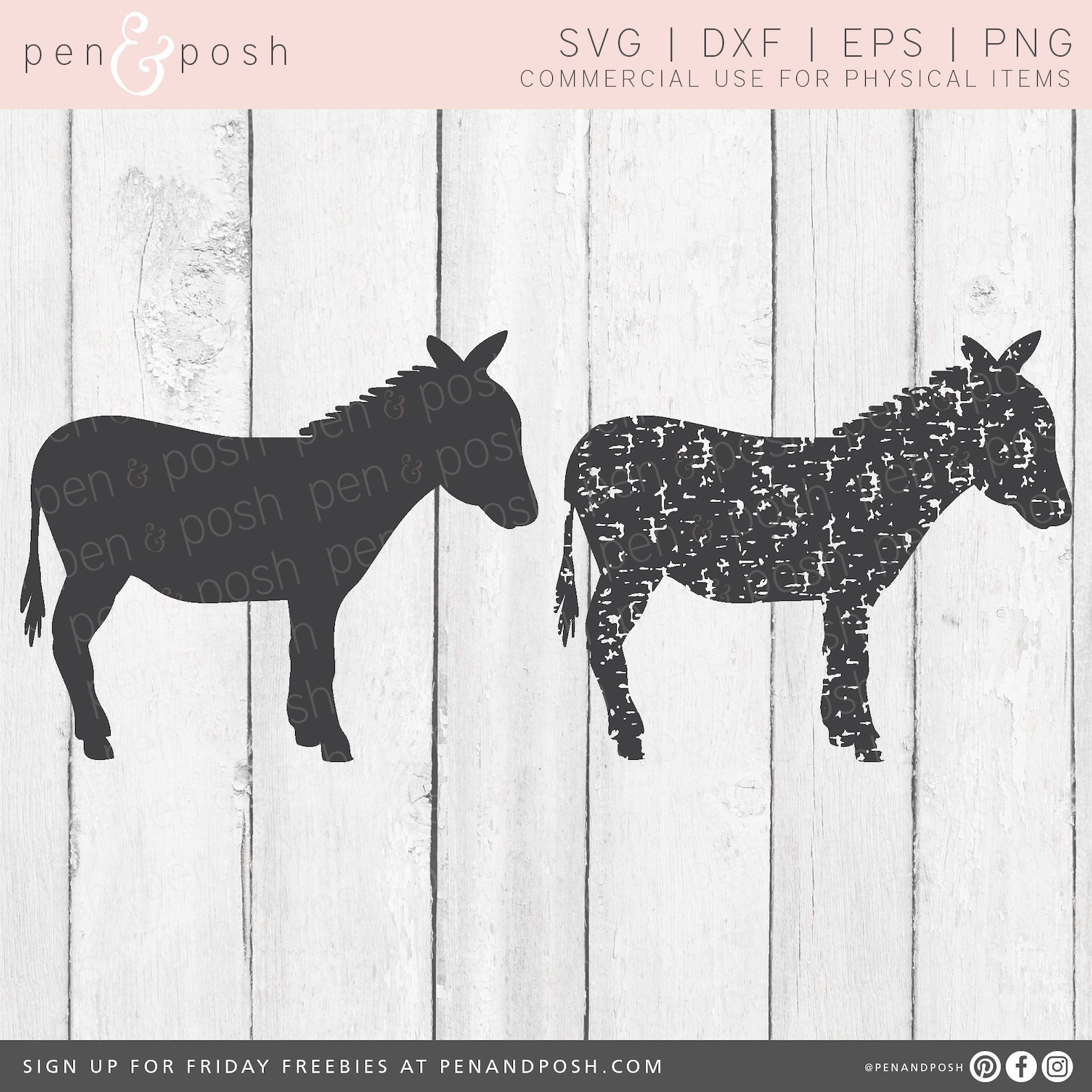 Donkey SVG Donkey SVG Files Donkey Clipart Donkey Dxf - Etsy