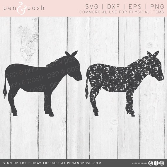 Esel SVG Esel SVG Dateien Esel Clipart Esel Dxf | Etsy Schweiz