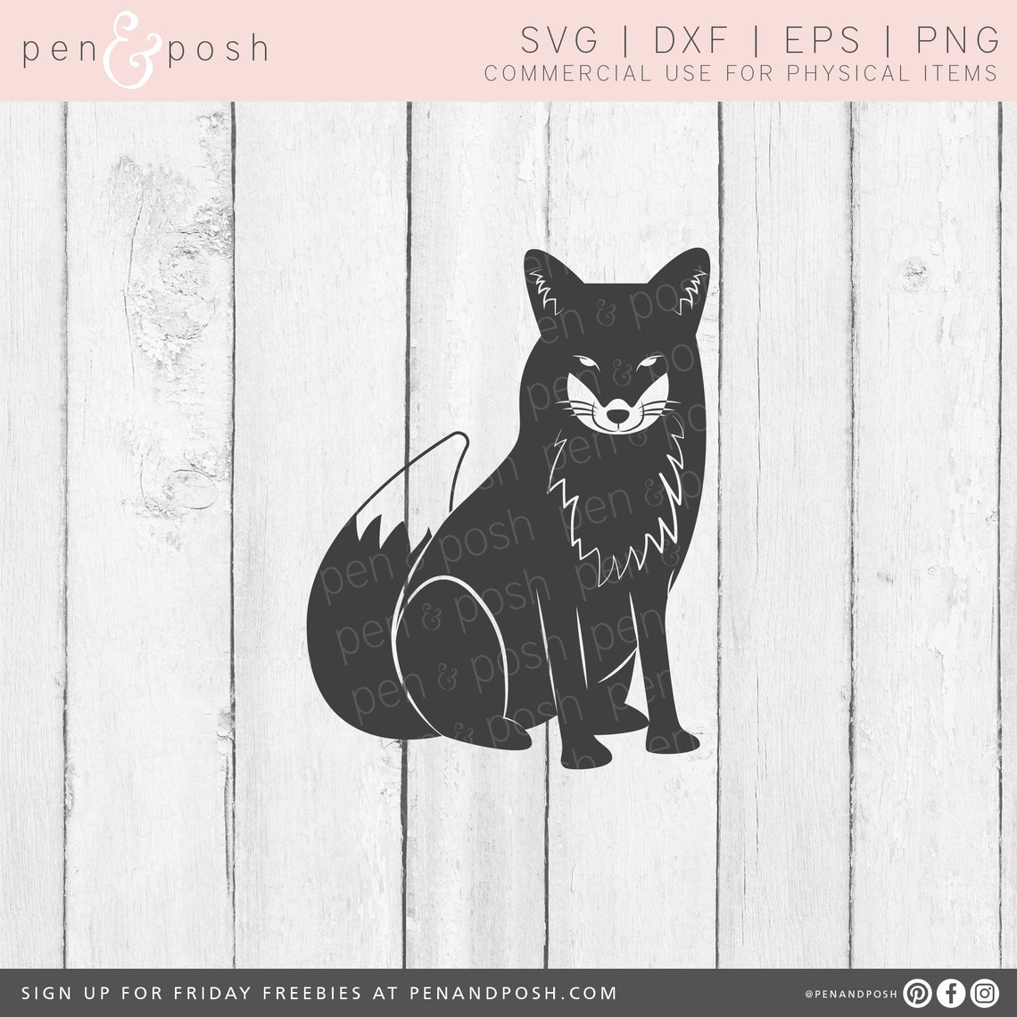 Fox SVG Grunge Fox SVG Distressed Fox SVG Woodland Svg | Etsy