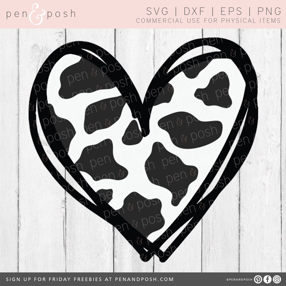 Koe hart SVG-koe print SVG-koe print SVG ontwerp-koe hart - Etsy Nederland