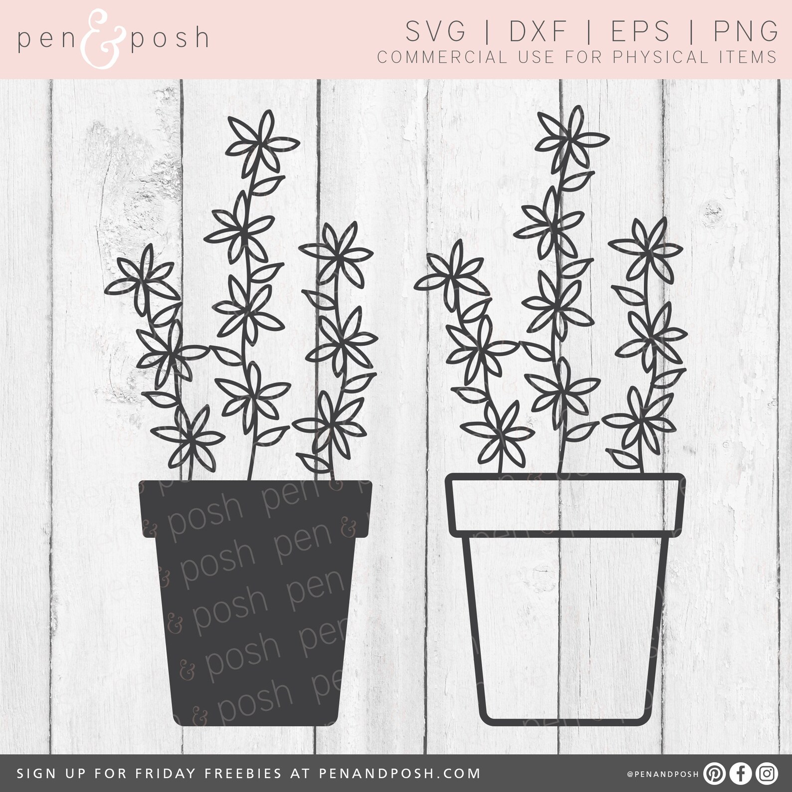 Potted Plant SVG - Plant SVG - Plant Svg File - Plant Svg Bundle ...