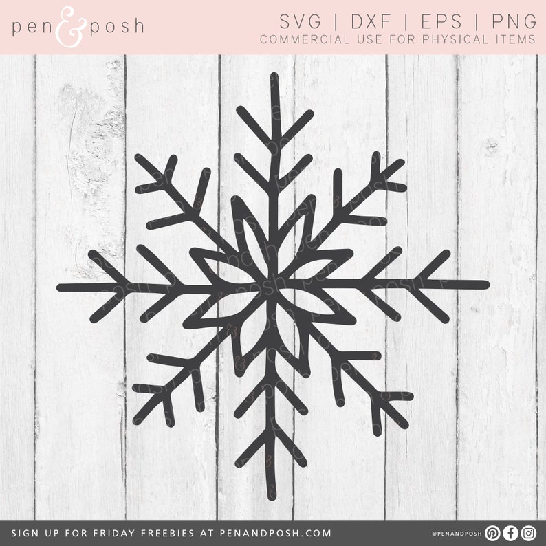 Snowflake SVG Snowflakes SVG Snow SVG Snowflake Clipart | Etsy
