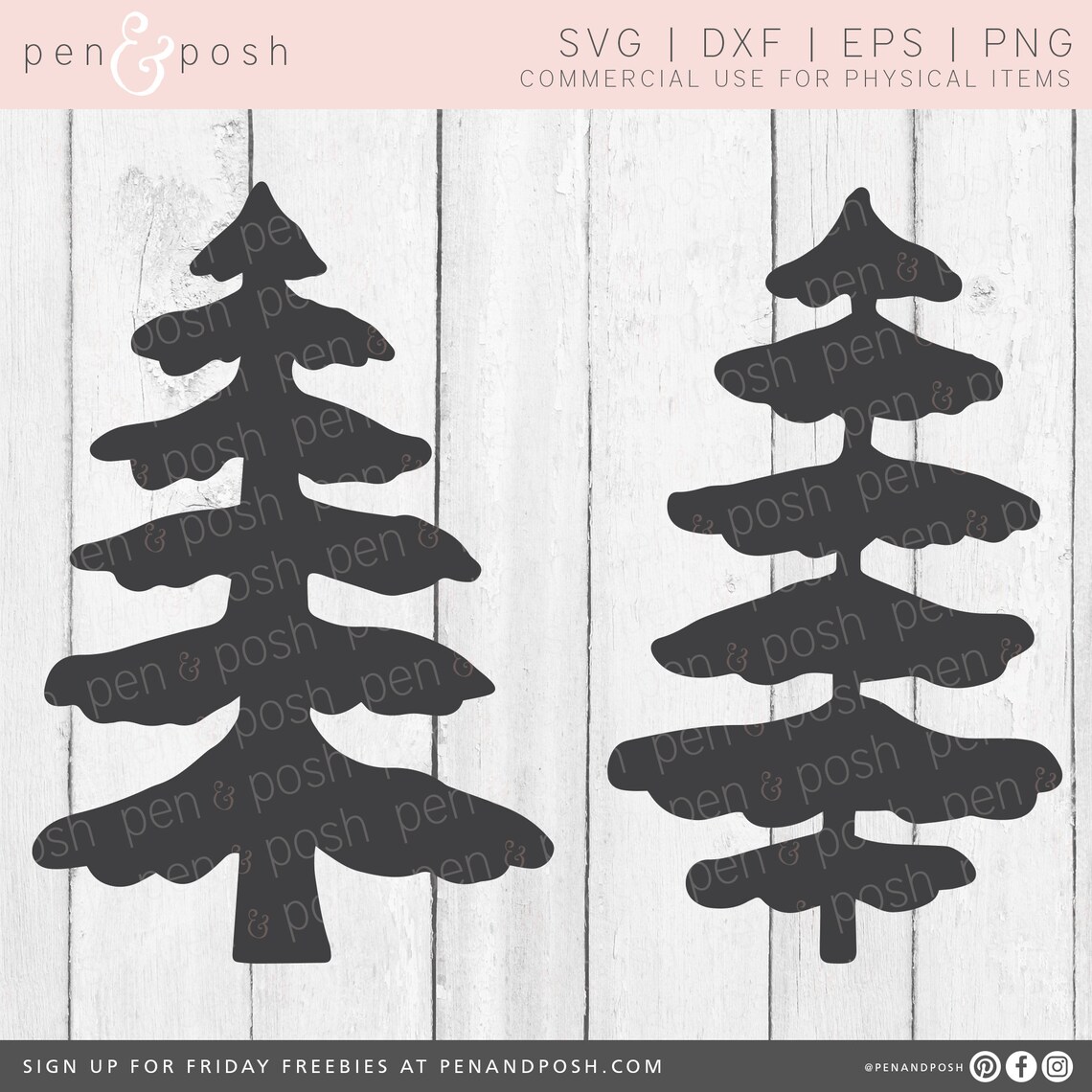 Snow Covered Tree PNG Christmas Tree SVG Snow Covered - Etsy