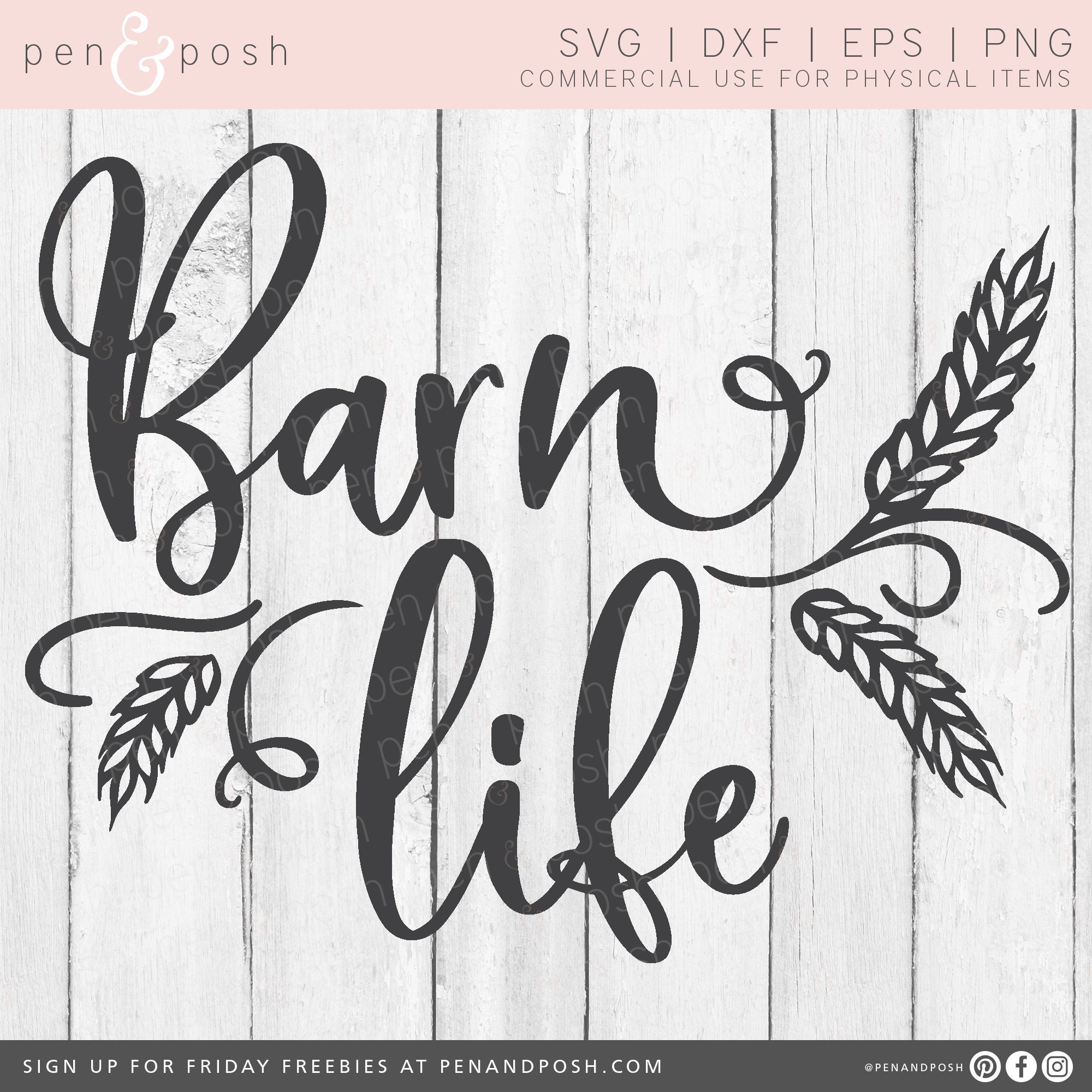 Barn Life SVG Farm SVG Farm Life Svg Barn Life Svg | Etsy