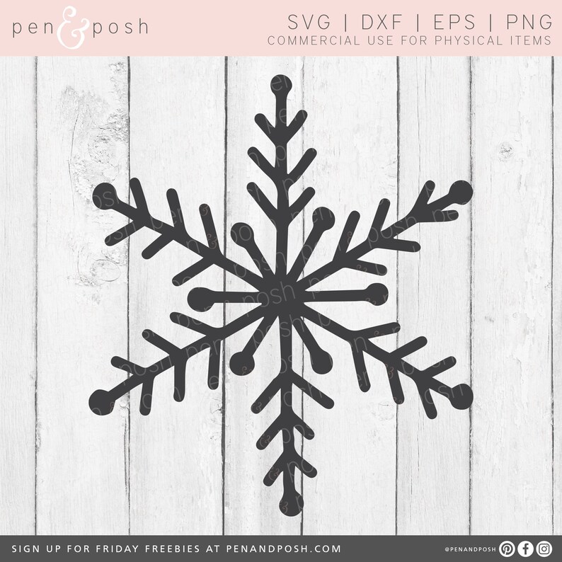 Snowflake SVG Snowflakes SVG Snow SVG Snowflake Clipart | Etsy