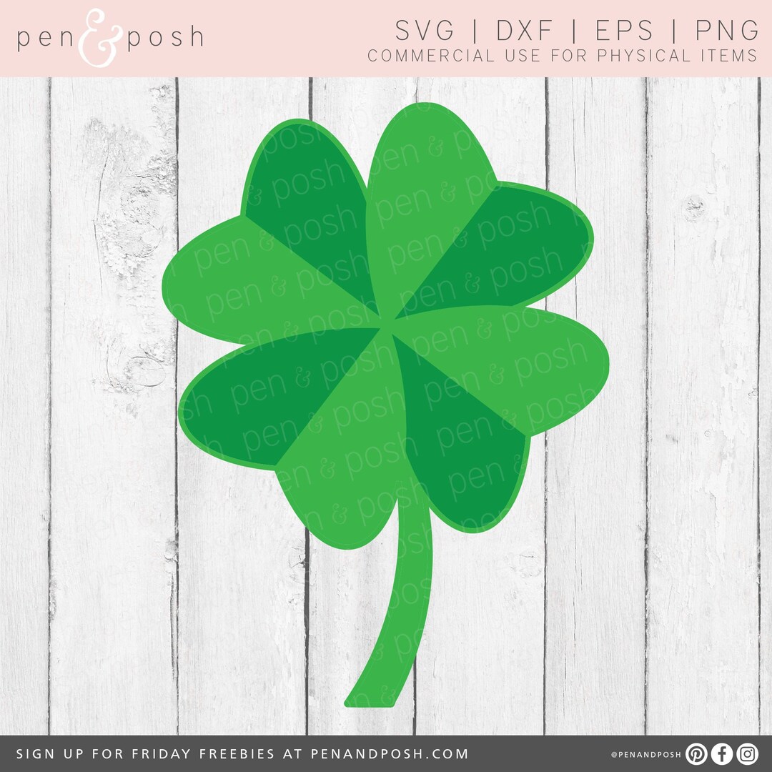 3D Clover Clover SVG Lucky Clover Lucky SVG Clover Cut Files Cricut Cut ...