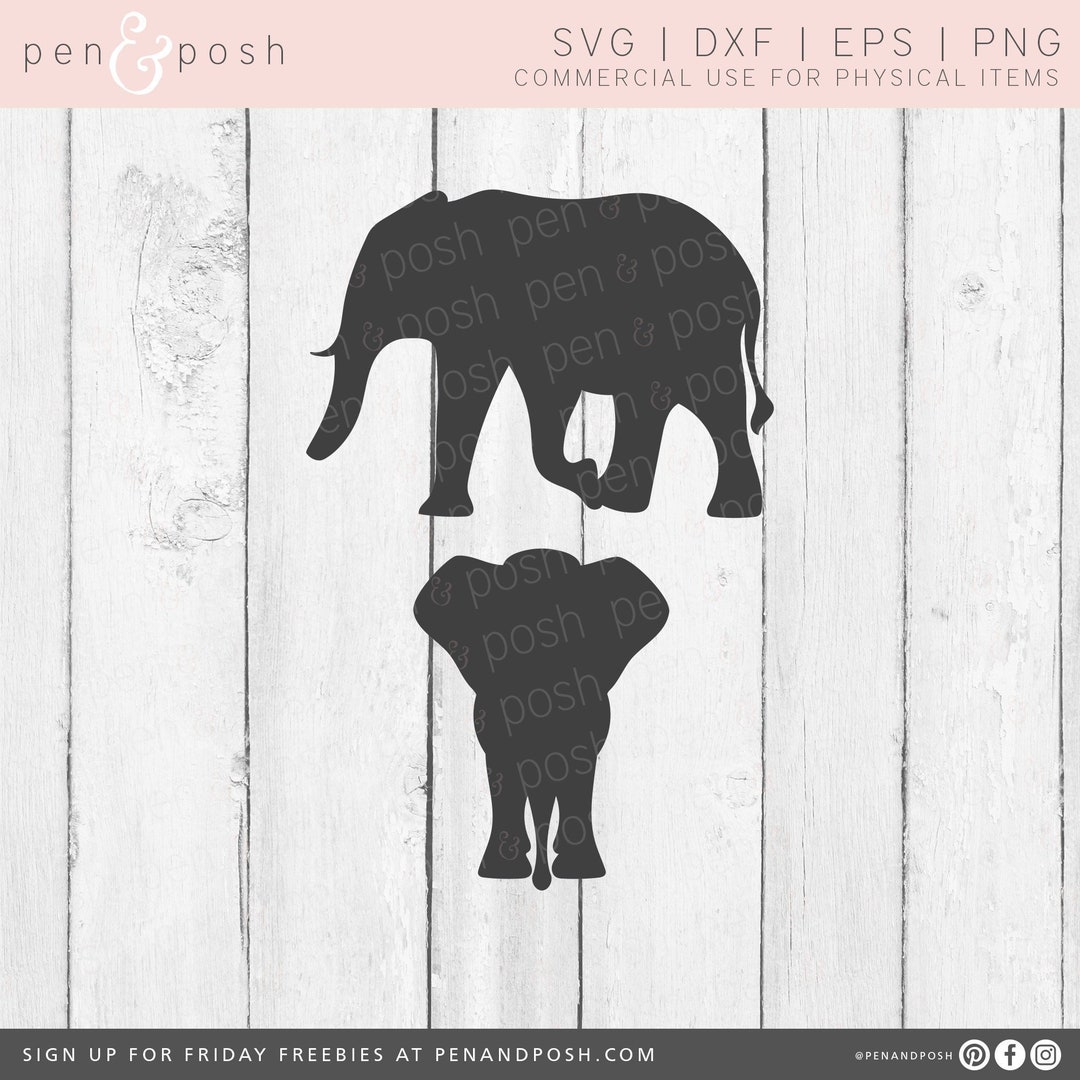 Elephants SVG Elephant Cut Files Elephant Clip Art Elephant Silhouette ...