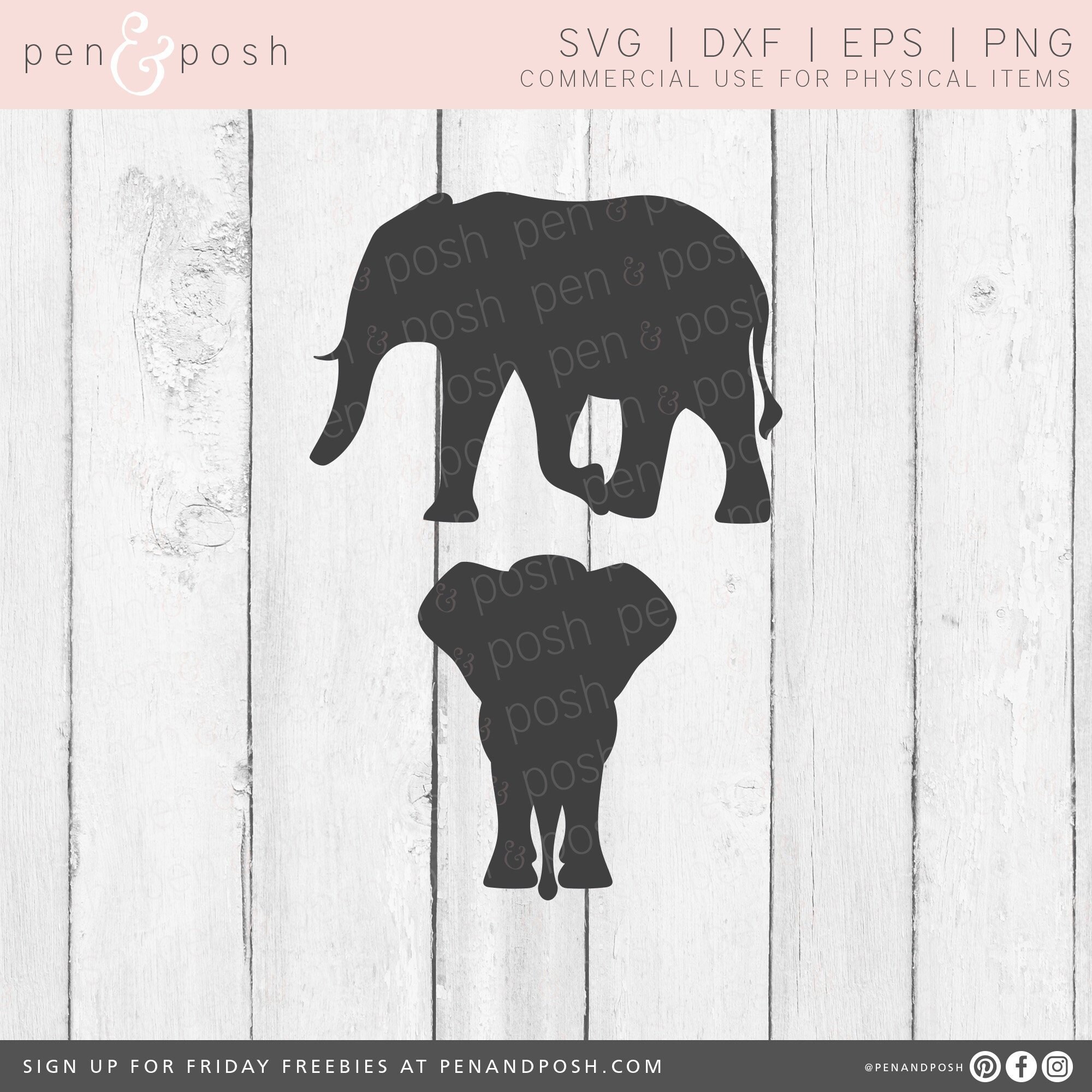 Elephants SVG Elephant Cut Files Elephant Clip Art | Etsy