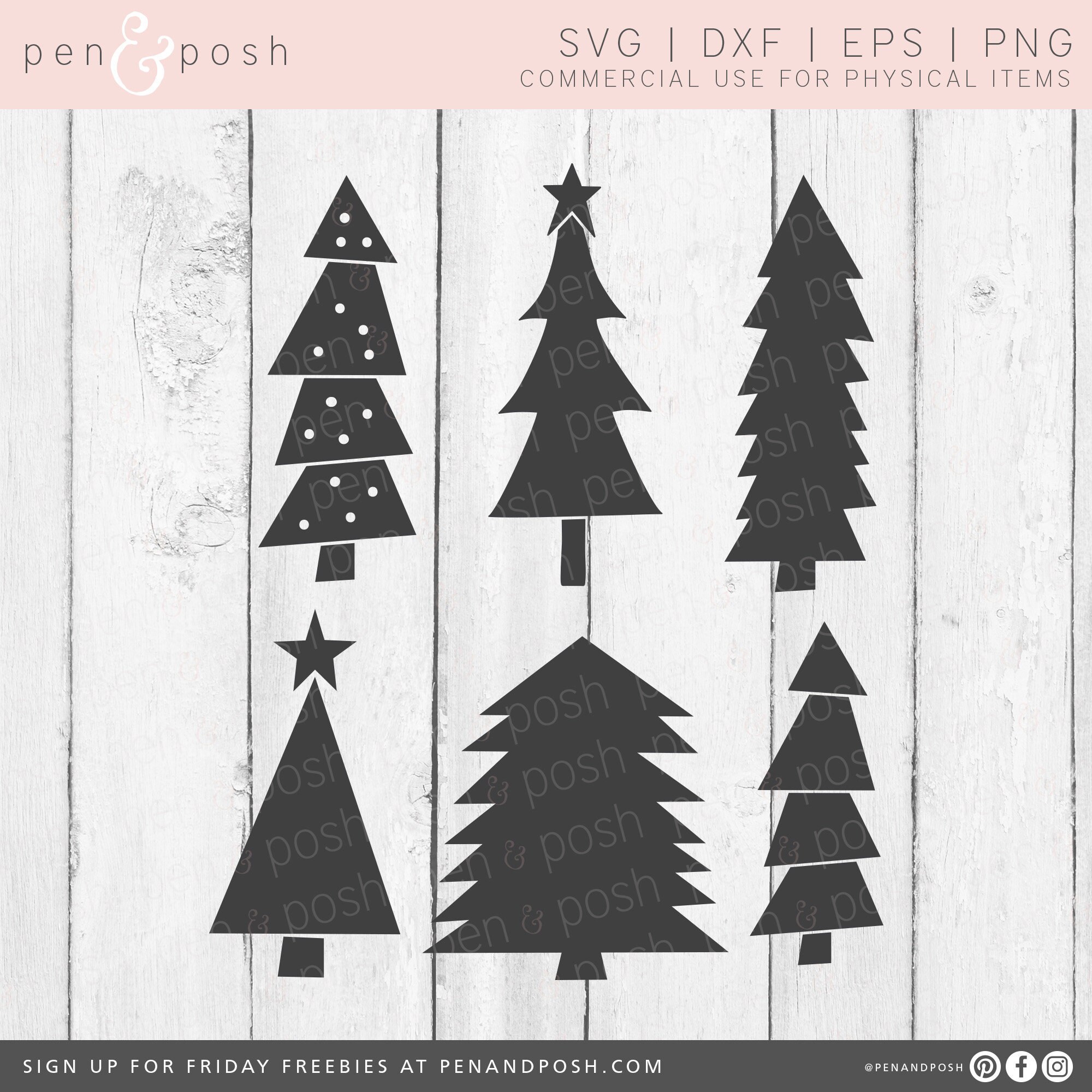 Christmas Tree SVG - Rustic Christmas Tree - Christmas Tree SVG Bundle ...