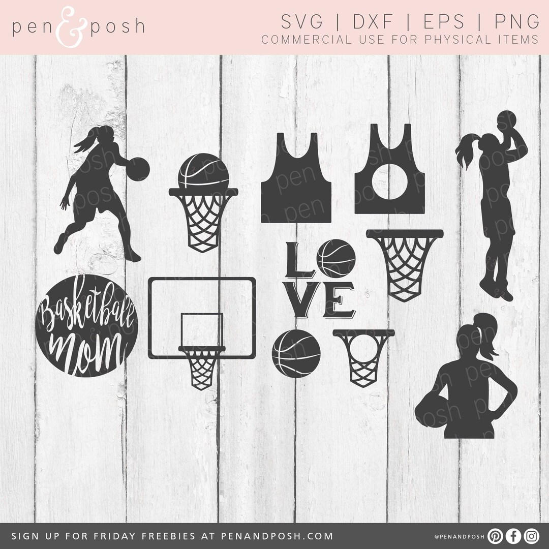 Girls Basketball SVG Basketball SVG Basketball Monogram Cut File ...