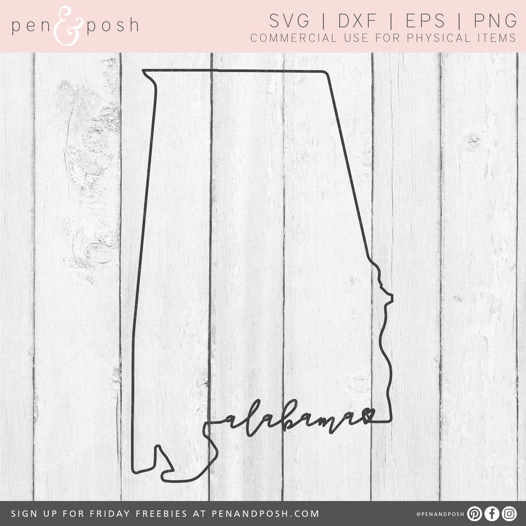 Alabama Love SVG - Alabama State Svg - Alabama Home SVG - Alabama ...