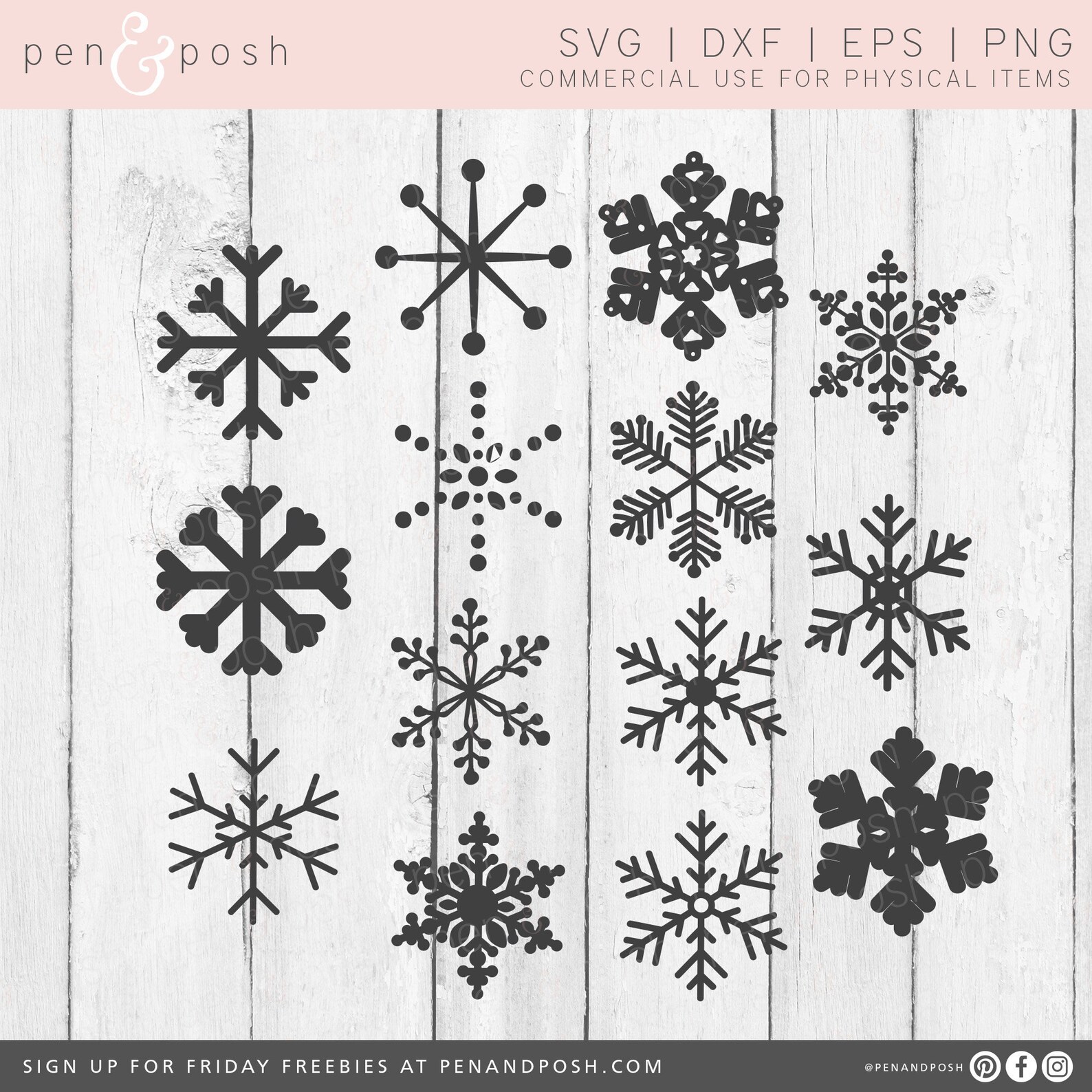 Snowflake SVG Snowflakes SVG Snow SVG Snowflake Clipart | Etsy