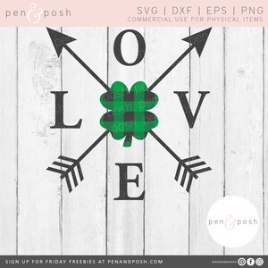 Love Shamrock SVG - Shamrock SVG - Love Clover SVG - St Patricks Svg ...