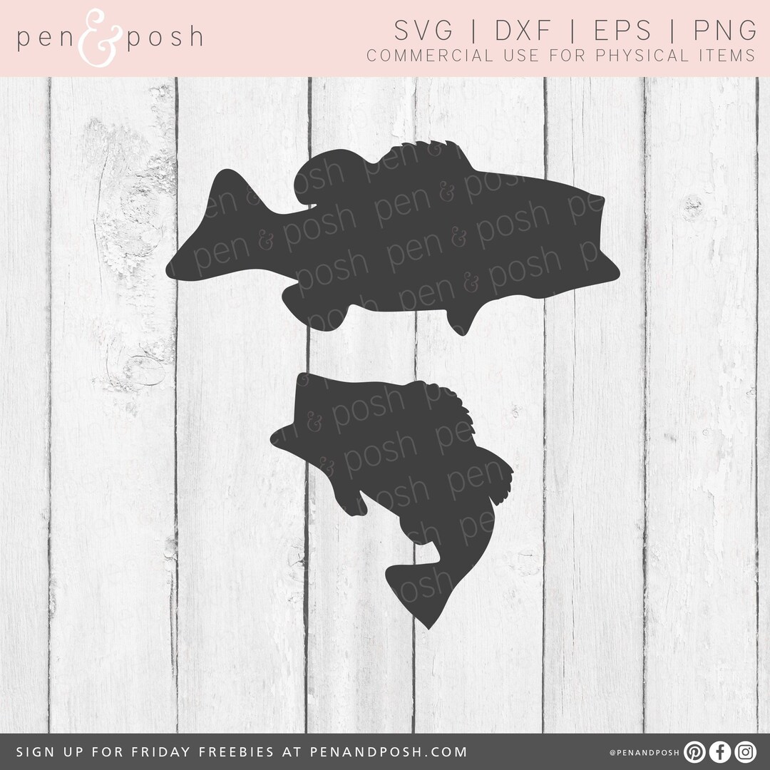 Bass SVG Bass Fish SVG Fish SVG Fishing Bass Dxf Bass Fish Dxf Fish Dxf ...