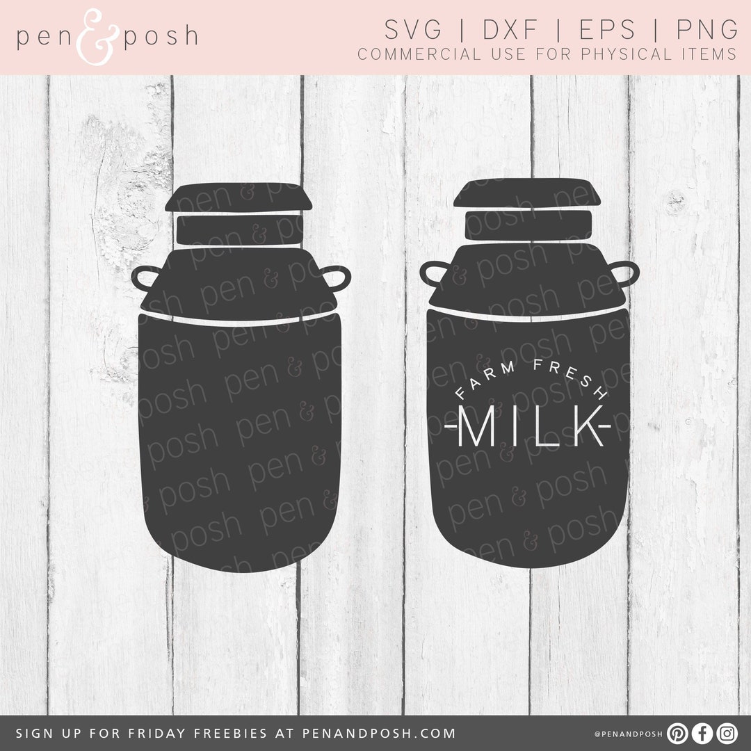 Milk SVG - Milk Jug SVG - Milk Bottle SVG - Antique Milk Jug - Antique ...