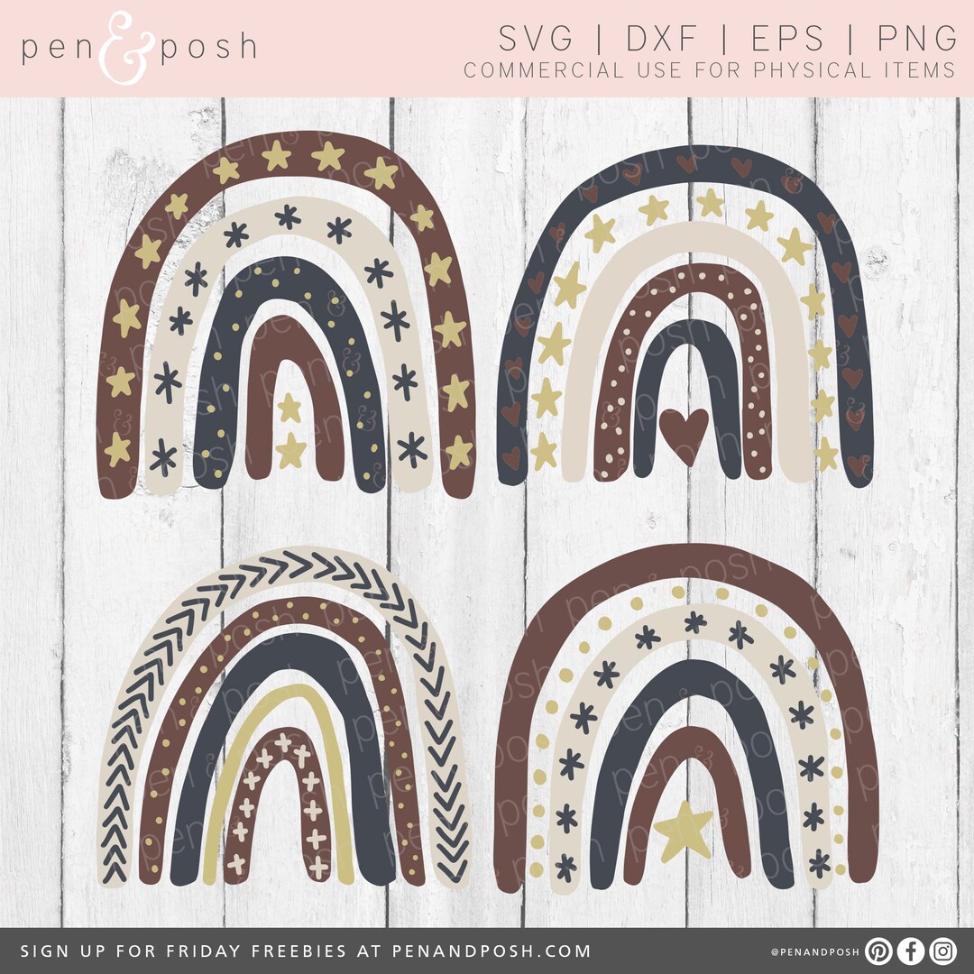 July 4th Svg - July 4th Rainbow Svg - Rainbow - Rainbow SVG - Rainbow ...