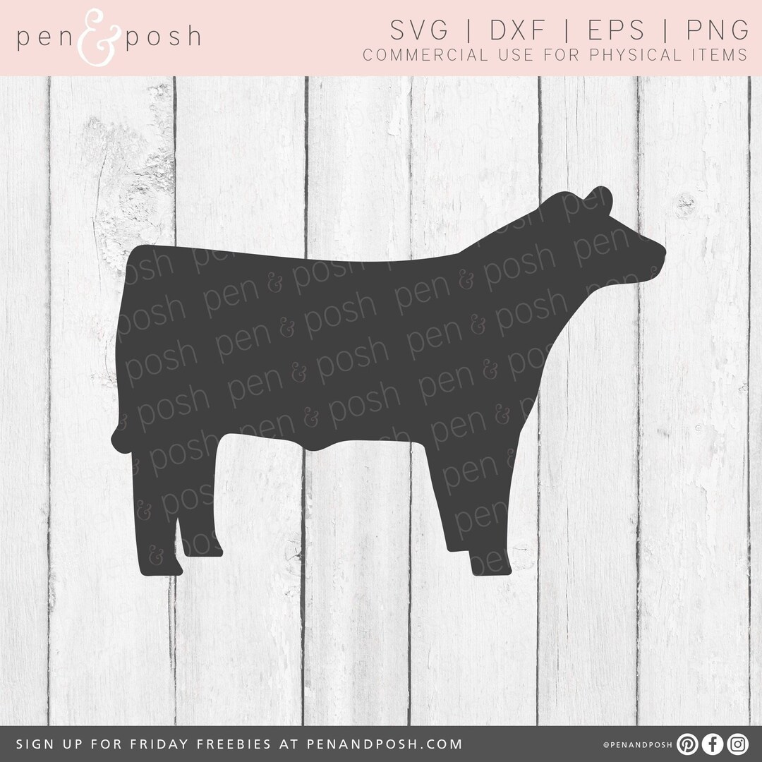 Mostrar Steer SVG Mostrar ganado SVG Steer Clipart Market Steer Cut ...