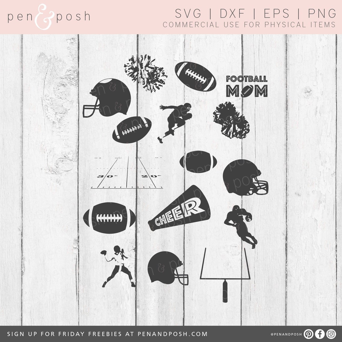 Football SVG Bundle Football SVG Files Football Clipart - Etsy Canada