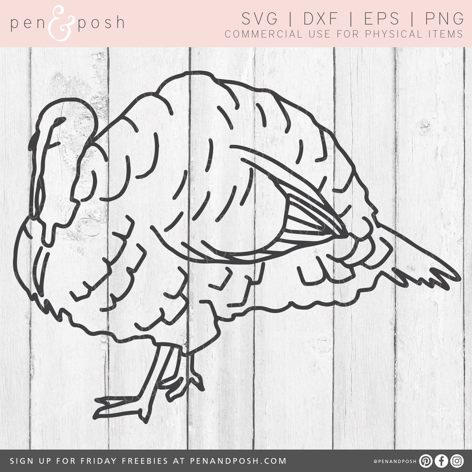 Turkey SVG Turkey Clip Art Turkey SVG File Turkey Cut - Etsy