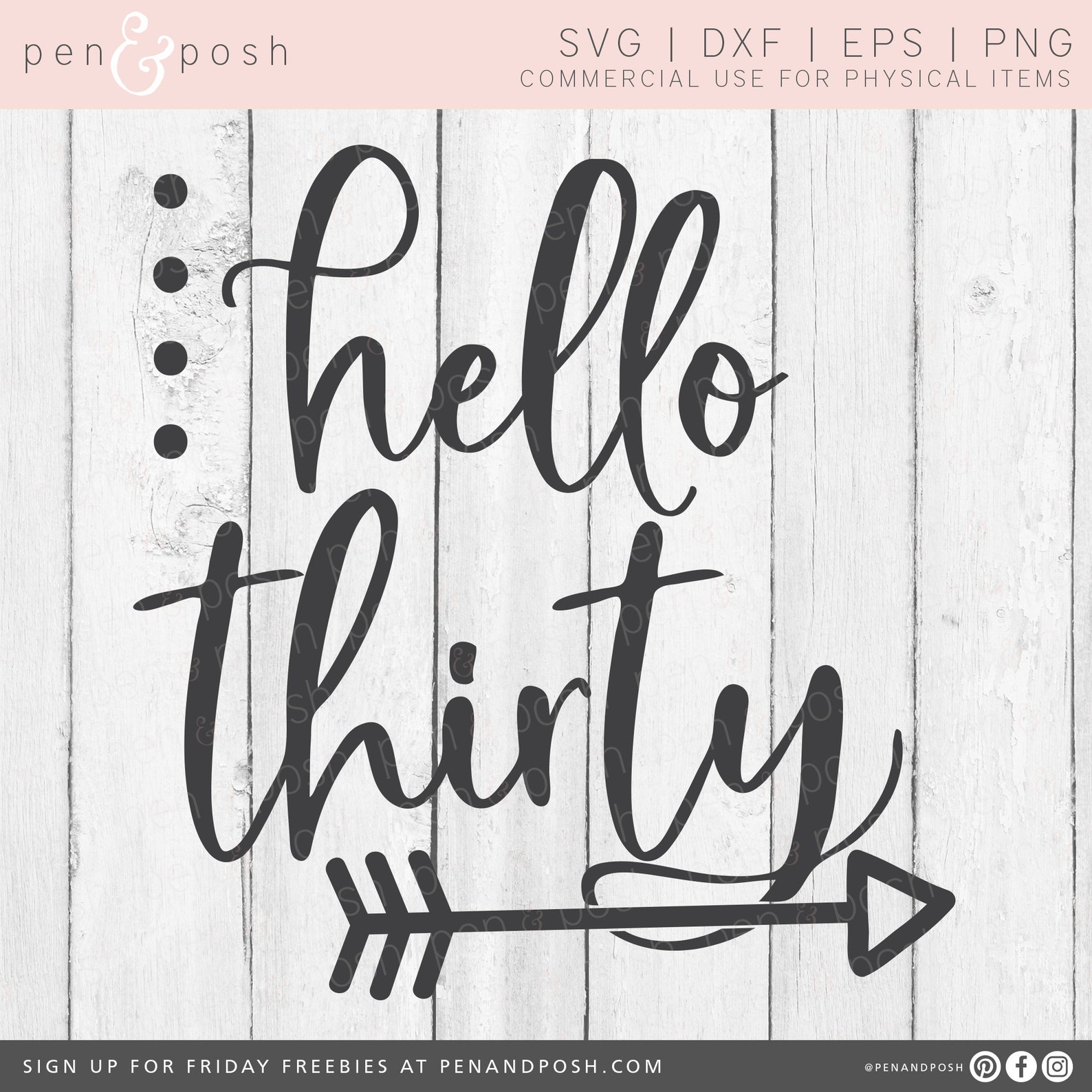 Hello Thirty Svg 30th Birthday Svg Birthday Svg Birthday - Etsy