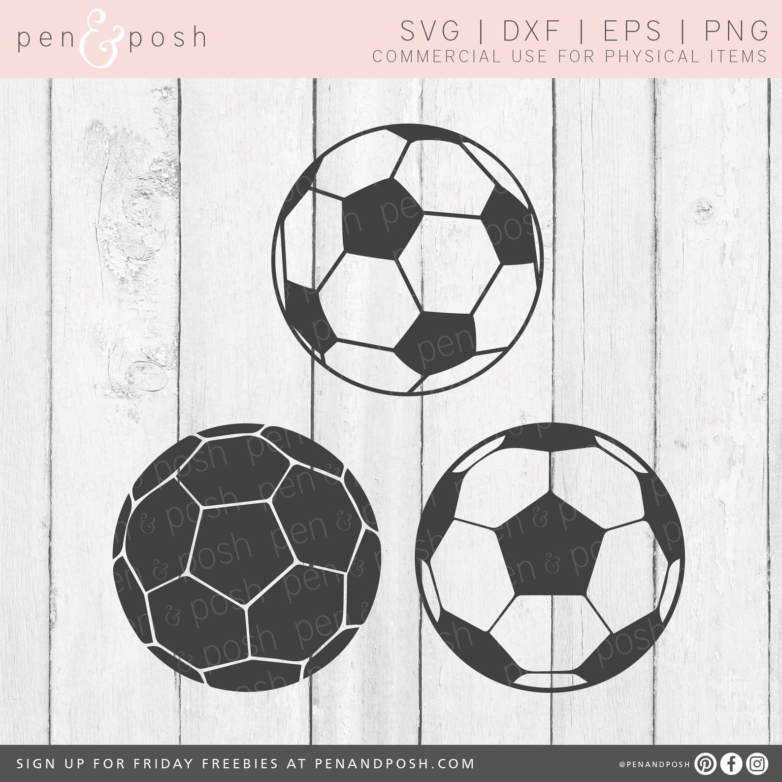 Soccer Ball SVG - Soccer Ball DXF - Soccer Ball Clipart - Soccer Ball ...